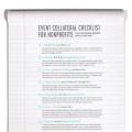 Event collateral checklist for nonprofits (Part 1)